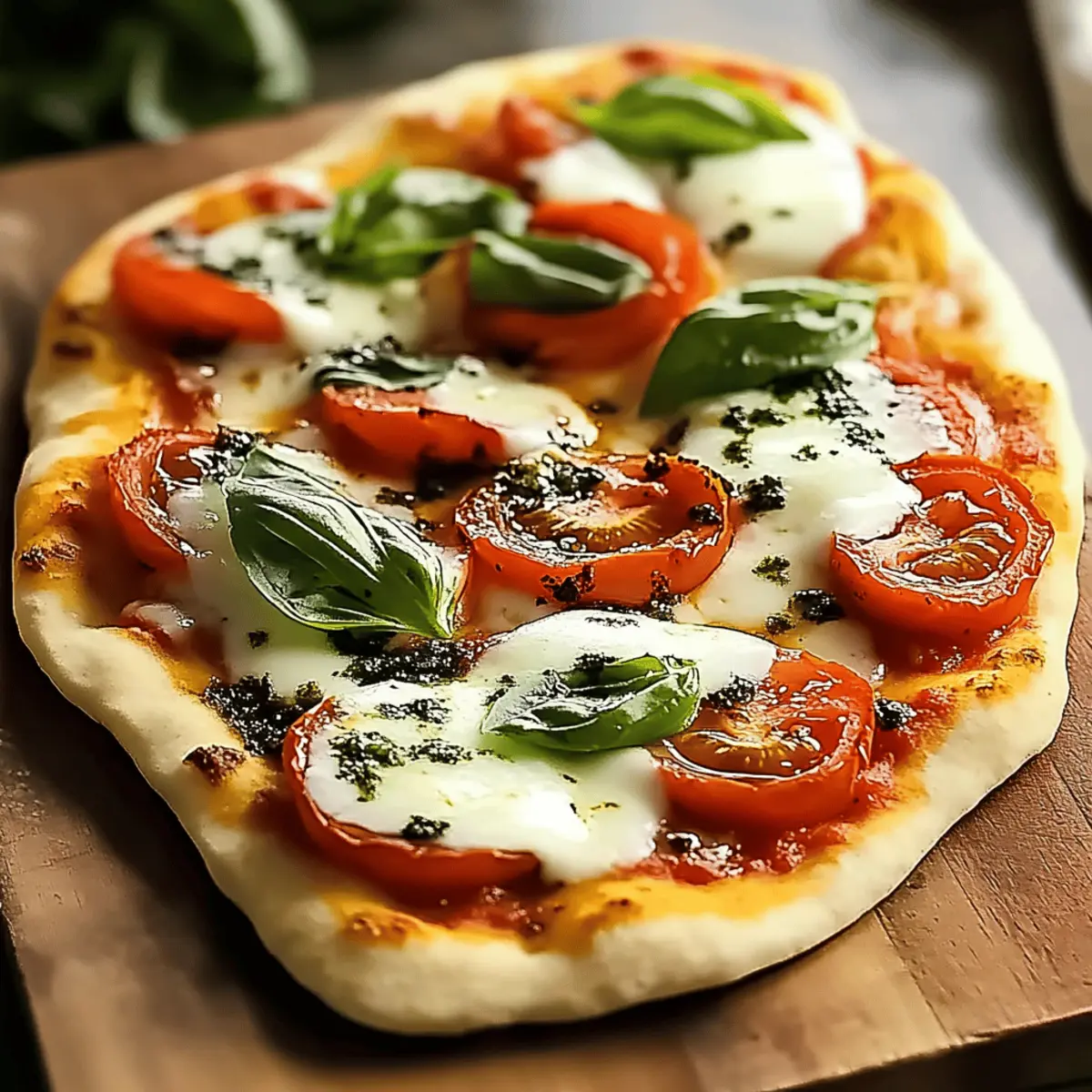 Easy Quick Caprese Naan Pizza: Delicious & Customizable Treat
