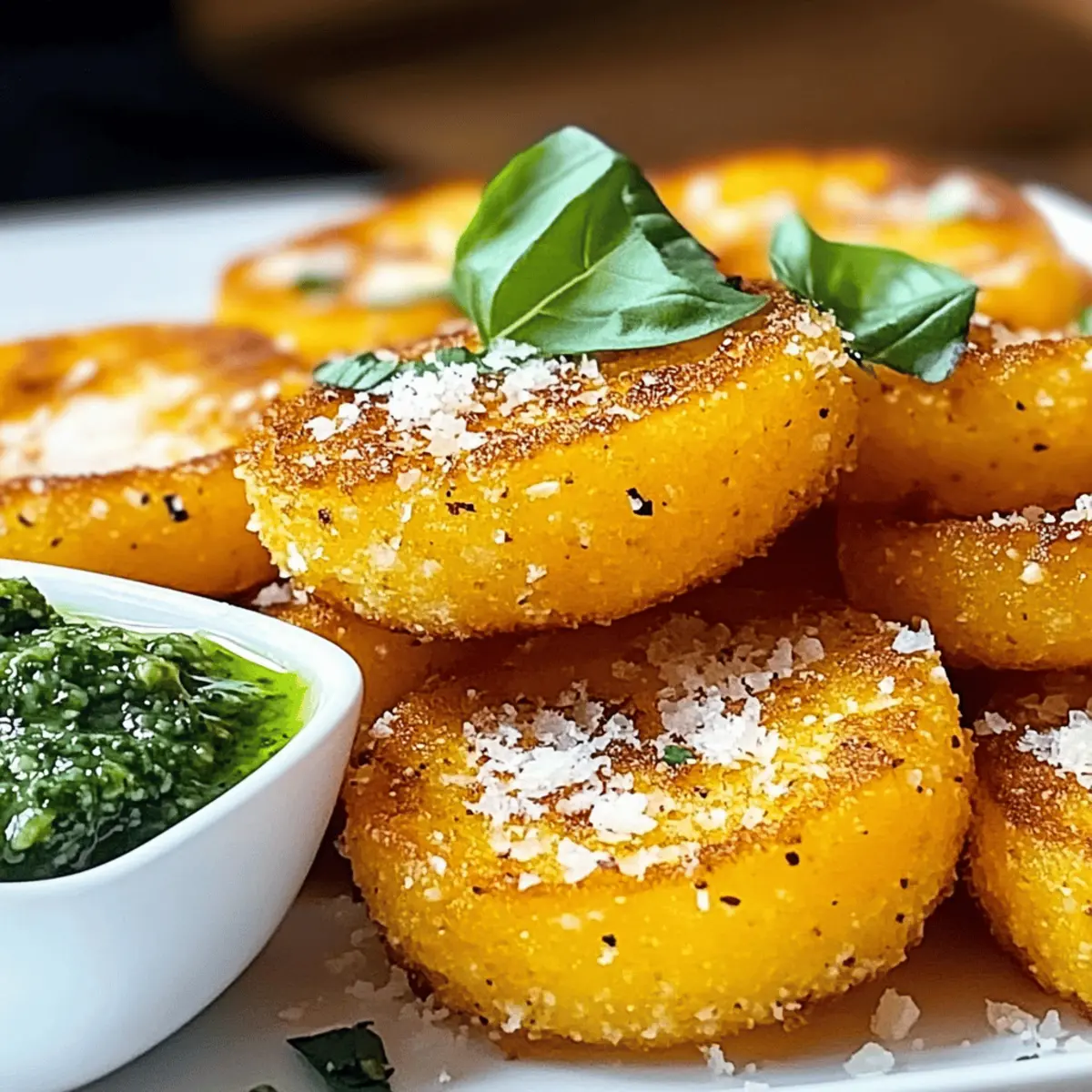 Crispy Parmesan Polenta Rounds for Irresistible Appetizer Joy