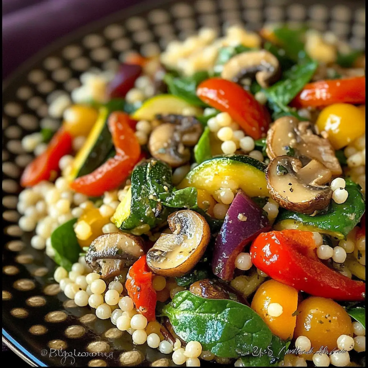 Irresistible Mediterranean Roasted Vegetable and Pearl Pasta Salad