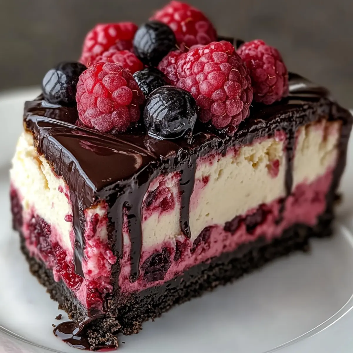 Irresistible Dark Chocolate Raspberry Cheesecake Recipe